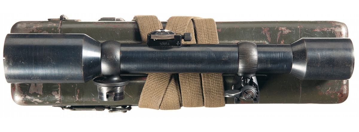 Nazi Ajack 4x90 Scope with Turret Mounts and a Carrying Case