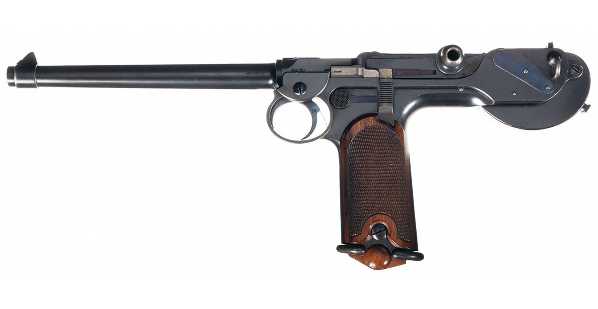 Extremely Rare Early Inscribed Serial Number 19 Cased Loewe Model 1893 ...