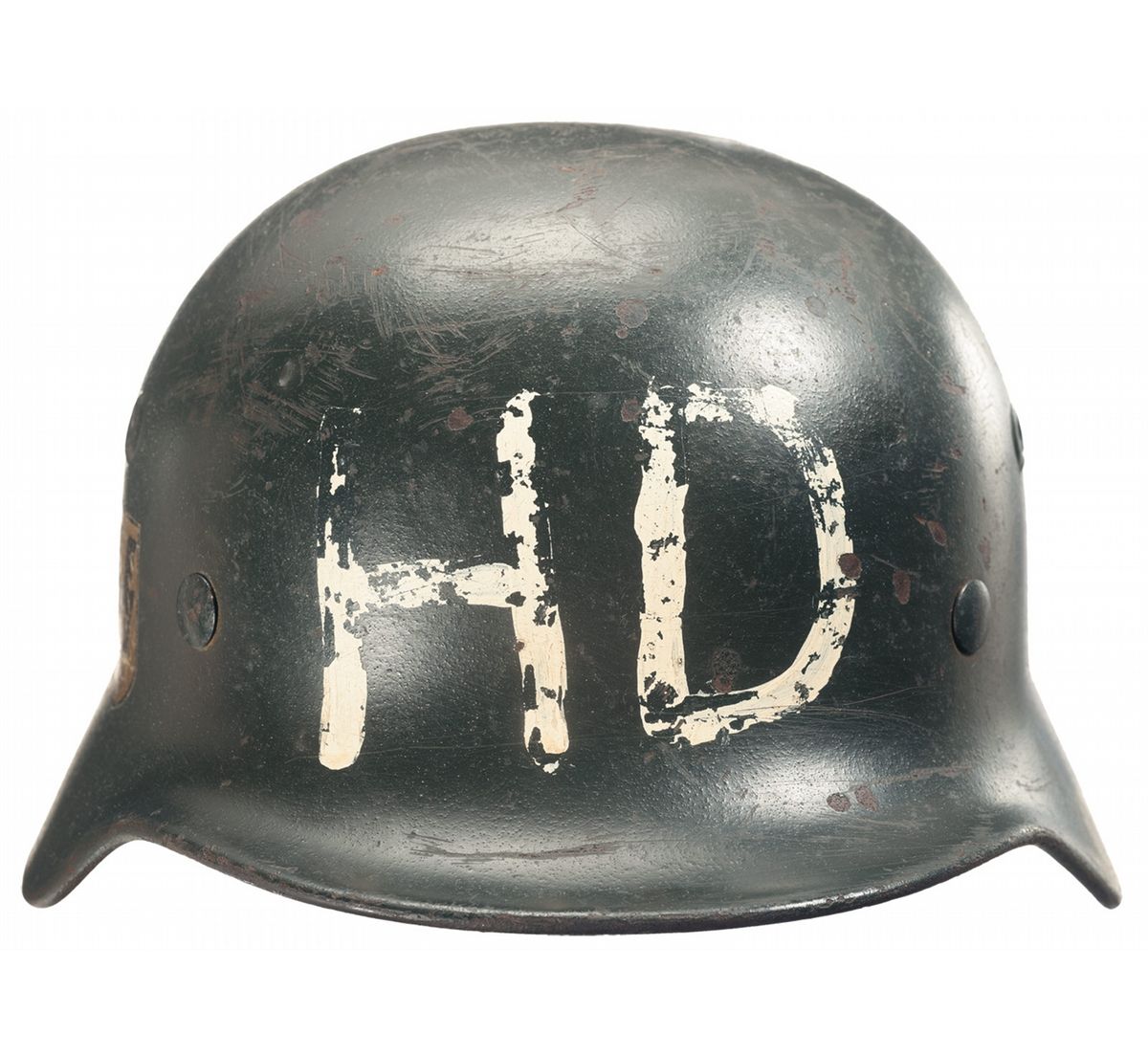 Exceptional German 1940 Pattern Stahlhelm with SS Decal and Danish ...