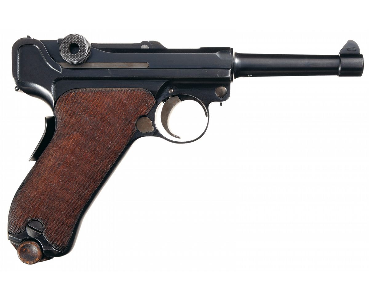 Scarce 1906 Model Vickers Ltd. Dutch Contract Luger Pistol