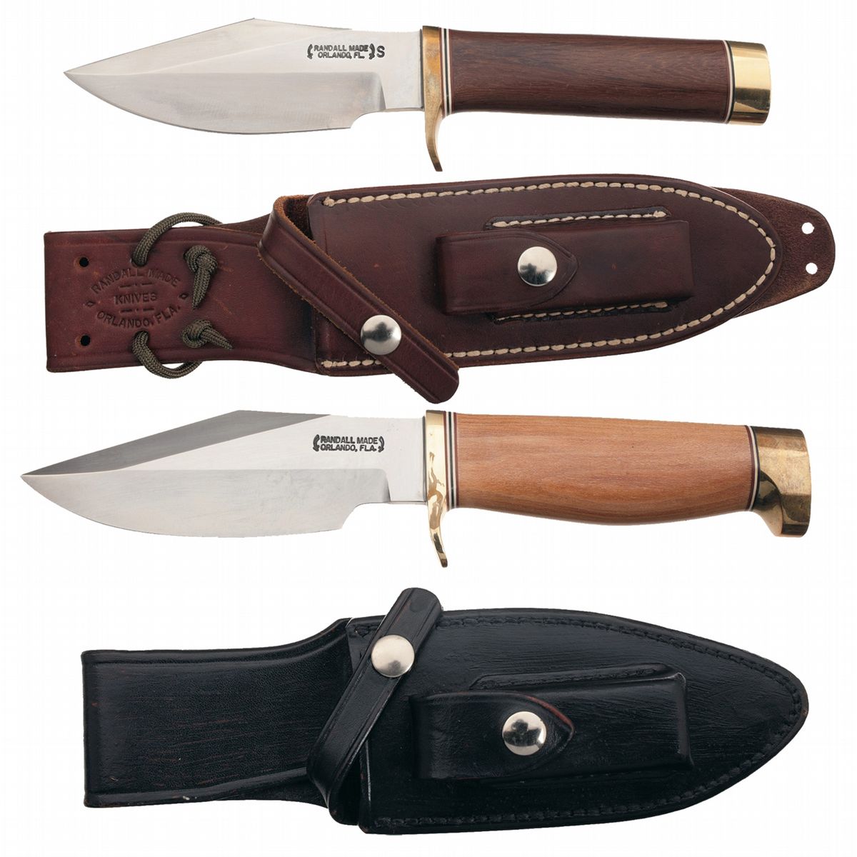 Two Randall Model 19 Knives with Sheaths
