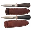 Two Randall Model 24 Guardian Boot Knives with Sheaths