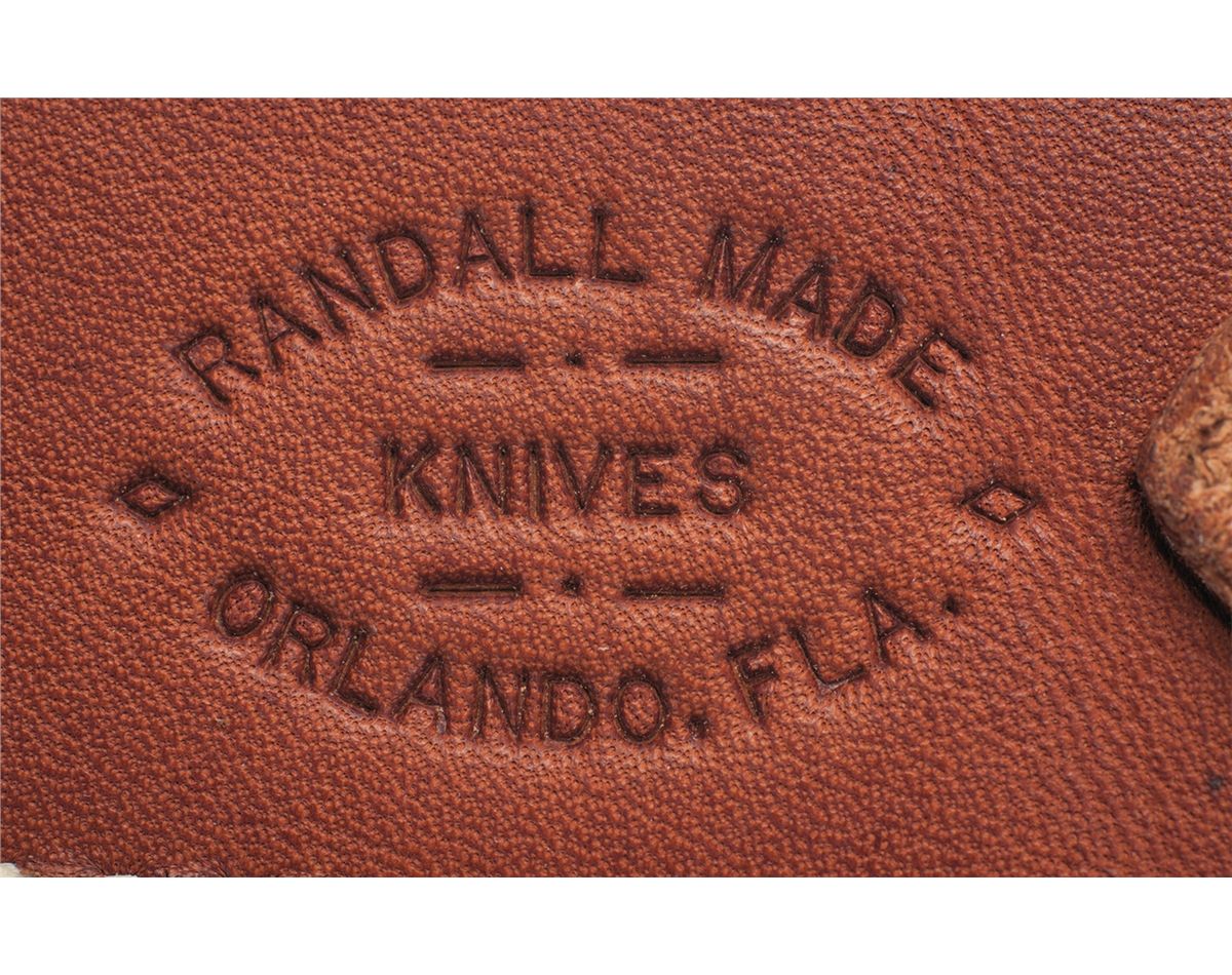 Two Randall Stag Handle Knives with Sheaths