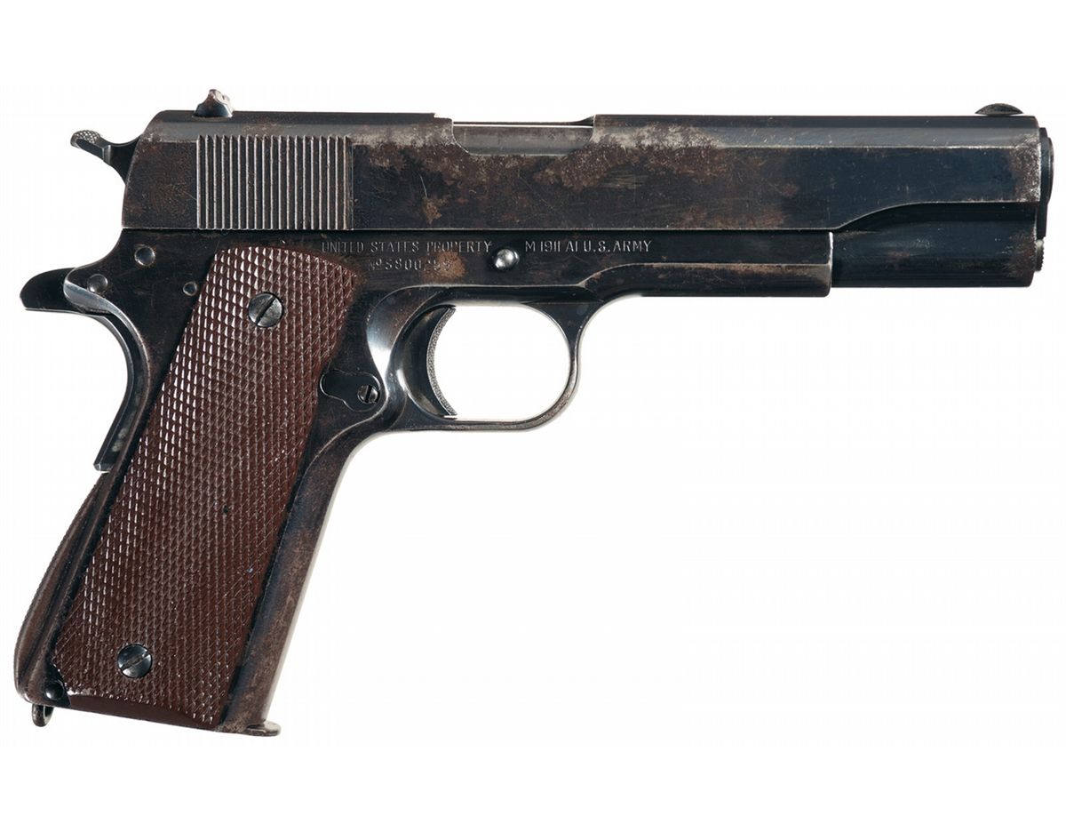 Rare WWII U.S. Singer Manufacturing Company Model 1911A1 Semi-Automatic ...