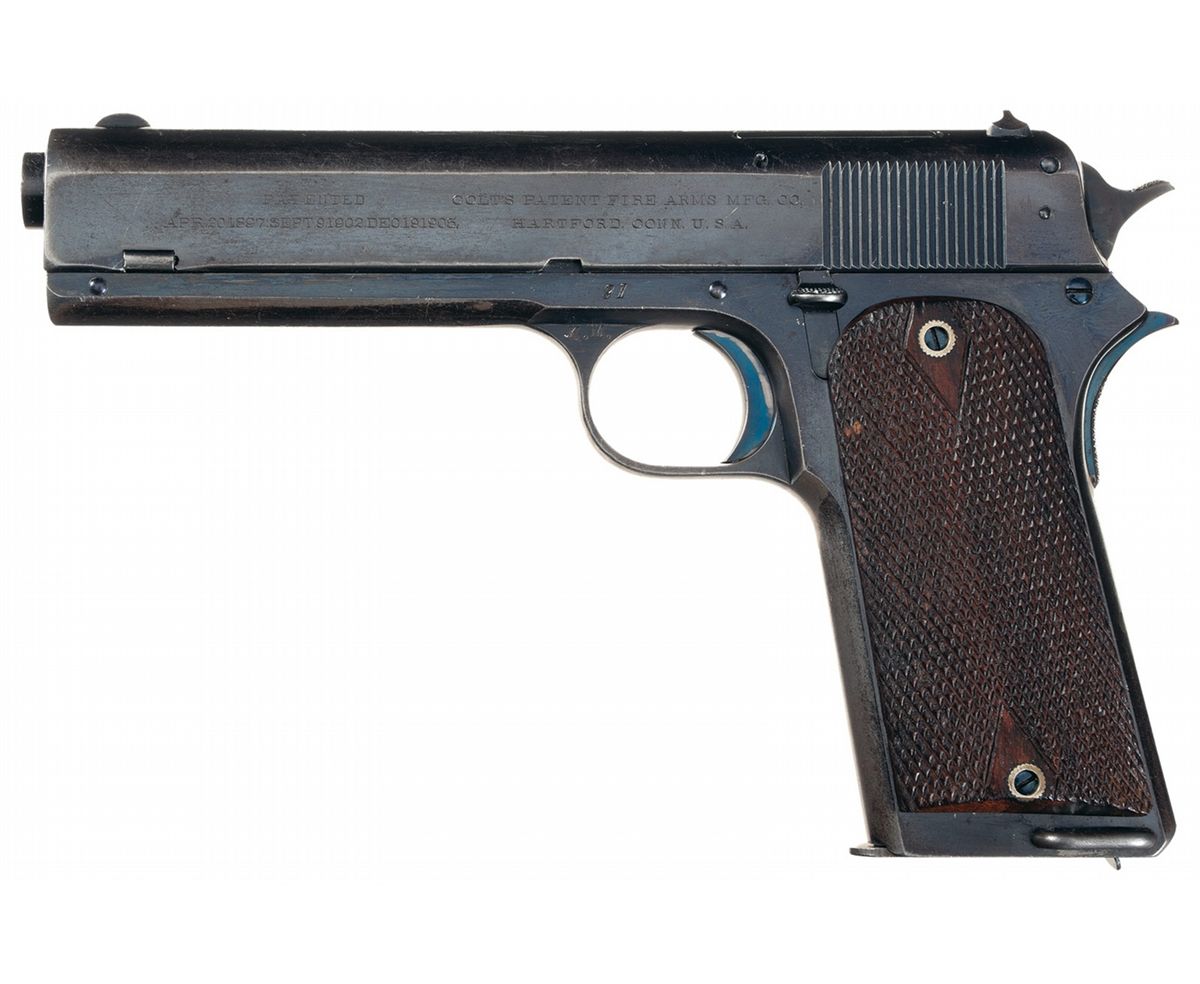 Exceptionally Rare Colt Model 1907 U.S. Army Test Trials Semi-Automatic ...