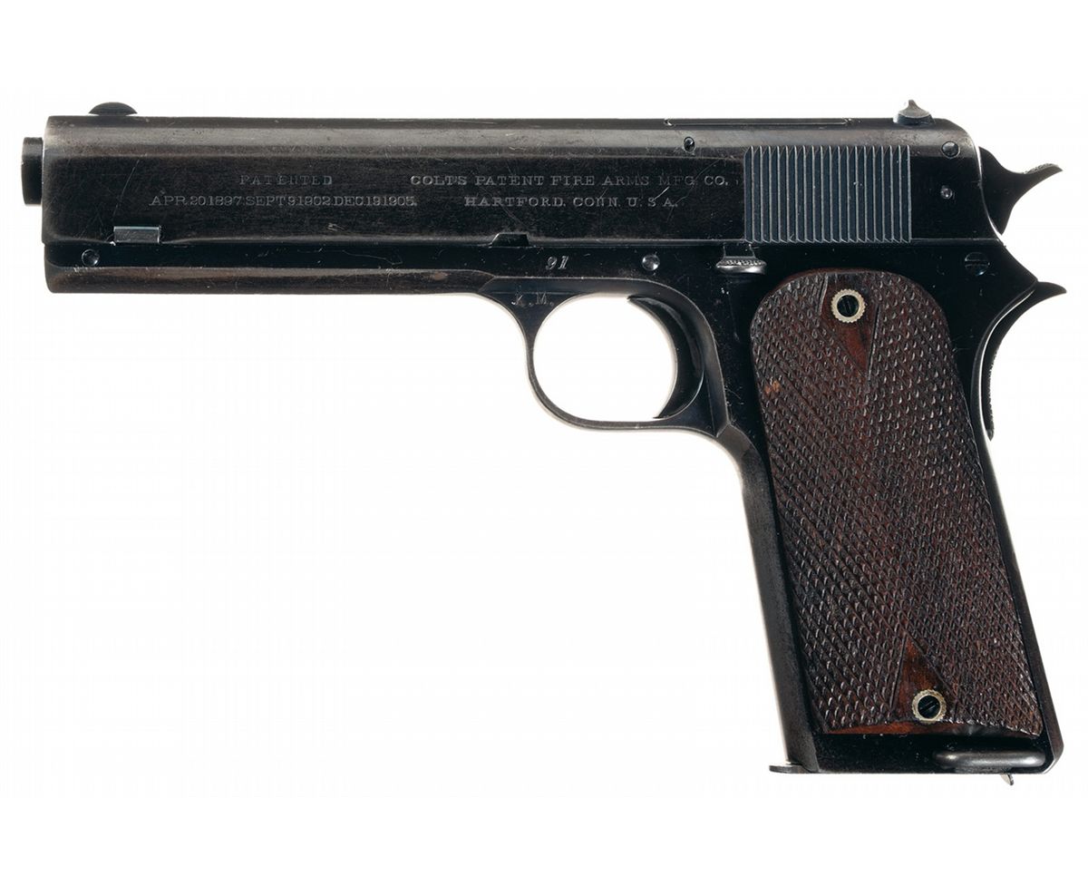 Exceptionally Rare Colt Model 1907 U.S. Army Test Trials Semi-Automatic ...