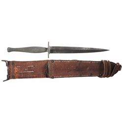 Scarce United States Marine Corps Raider Stiletto with Sheath