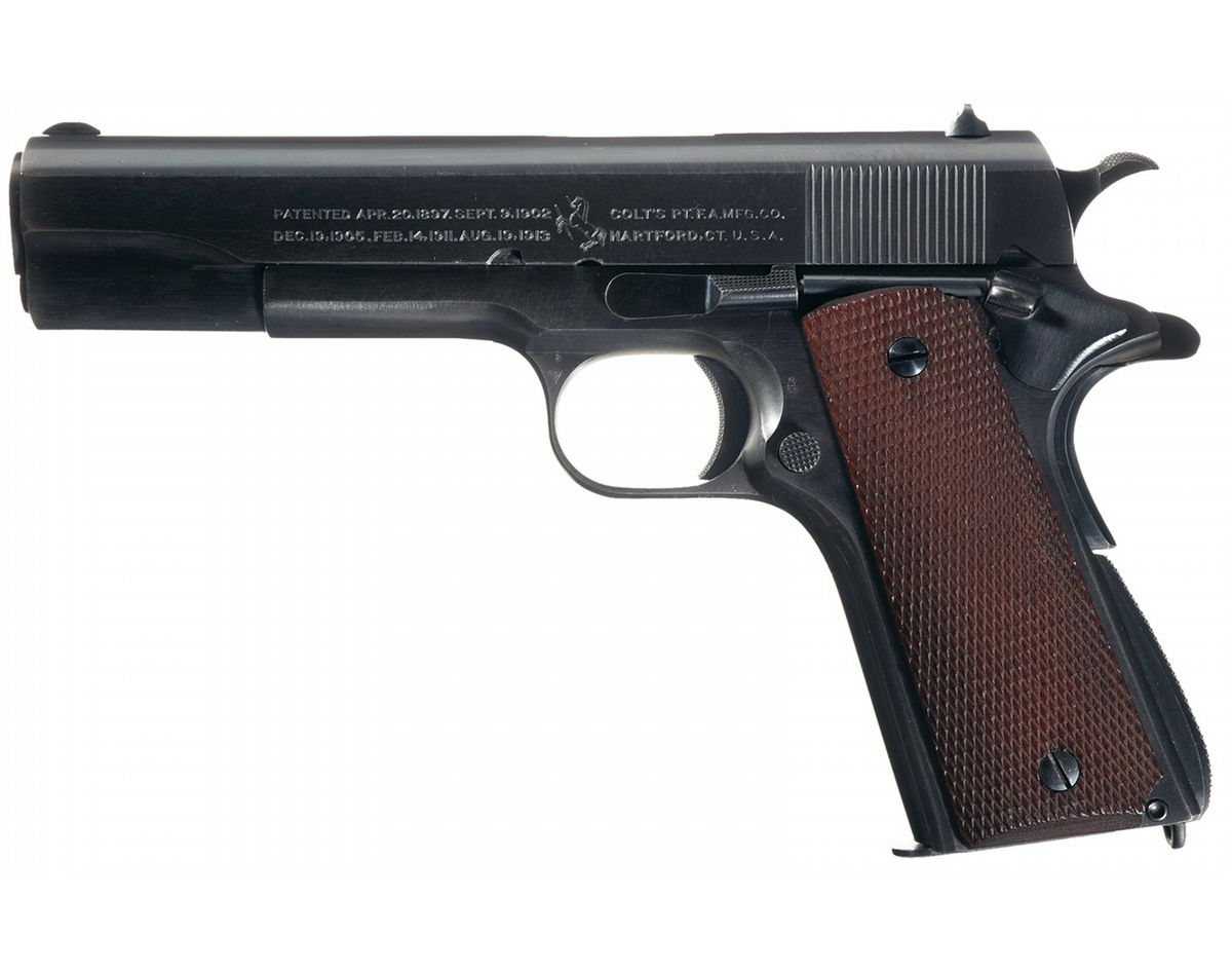 Unique WWI U.S. Army Contract Model 1911 Pistol Modified to Model ...