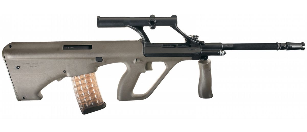 Original Steyr Model AUG/SA Semi-Automatic Rifle with Extra Magazines