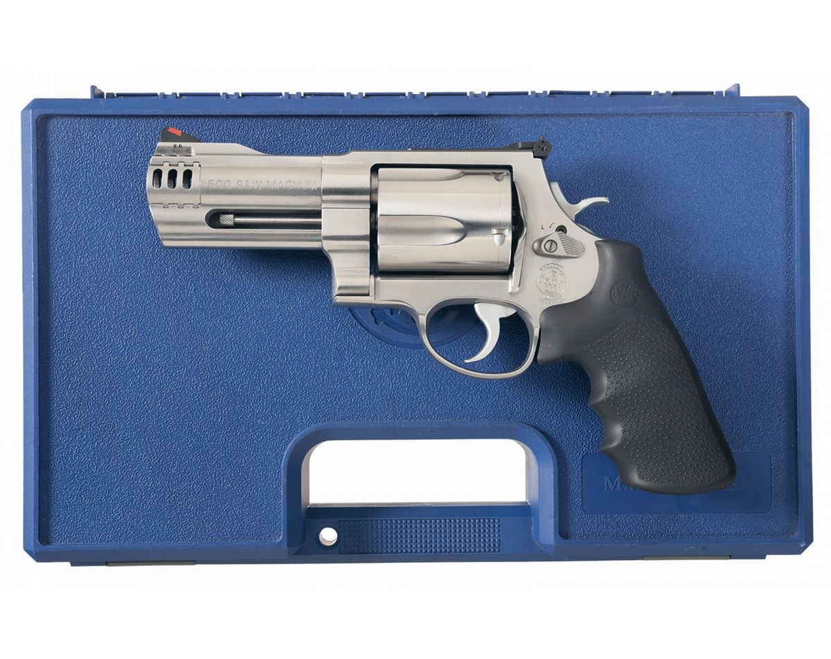 Smith & Wesson Model 500 Double Action Revolver with Case