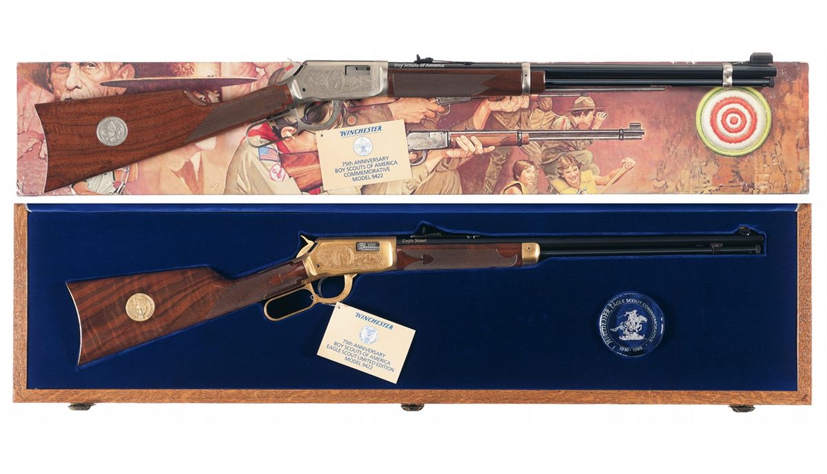 Rare Matched Serialized Set of Two Winchester Boy Scout Commemorative ...