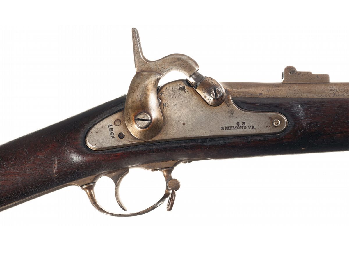 Outstanding Civil War Richmond Armory 1864 Dated Rifle Musket with U.S ...