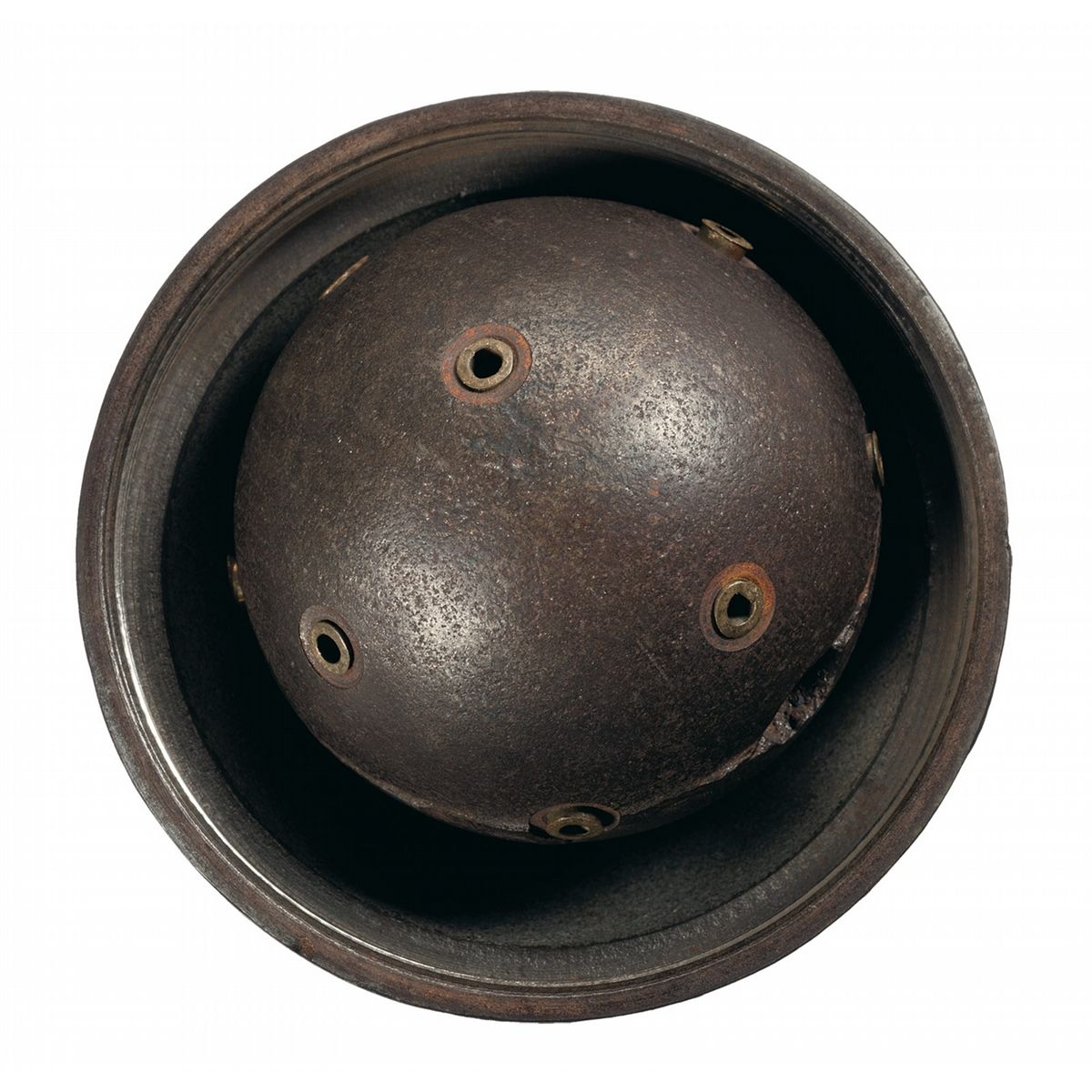 Scarce Antique Hanes Excelsior Impact Grenade and a DuPont Grenade Cap Tin