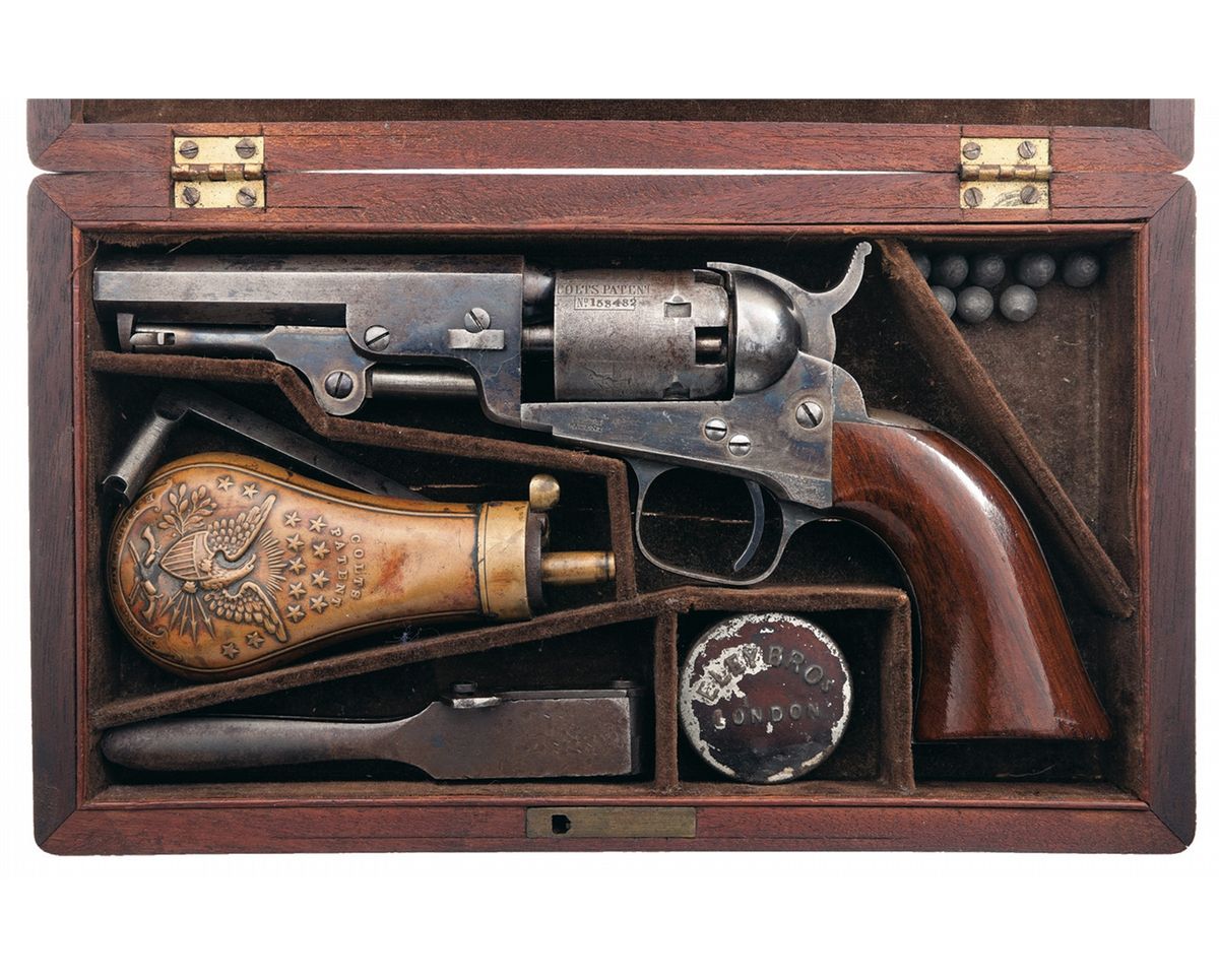 Factory Cased Colt Model 1849 Pocket Revolver