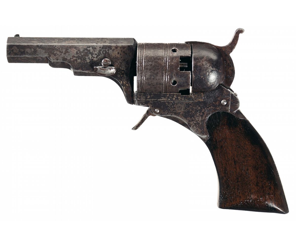 Copy of a Colt Paterson Belt Model Revolver No. 2 with Brass Percussion ...