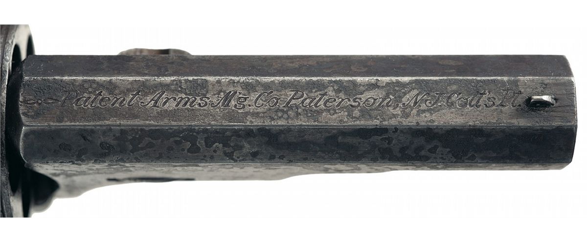 Copy of a Colt Paterson Belt Model Revolver No. 2 with Brass Percussion ...