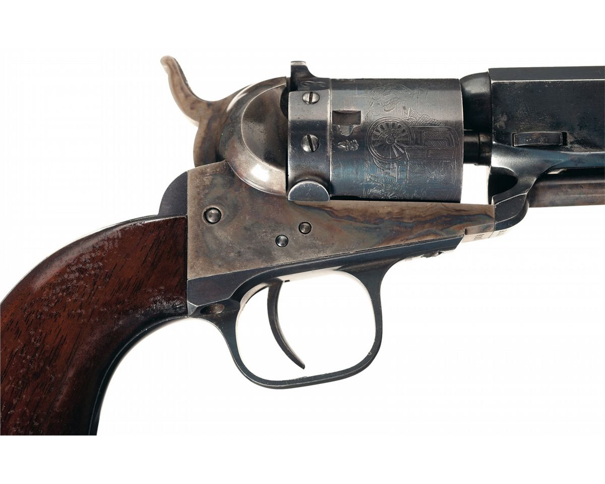 London Marked Thuer Style Conversion Colt 1849 Pocket Model Revolver ...