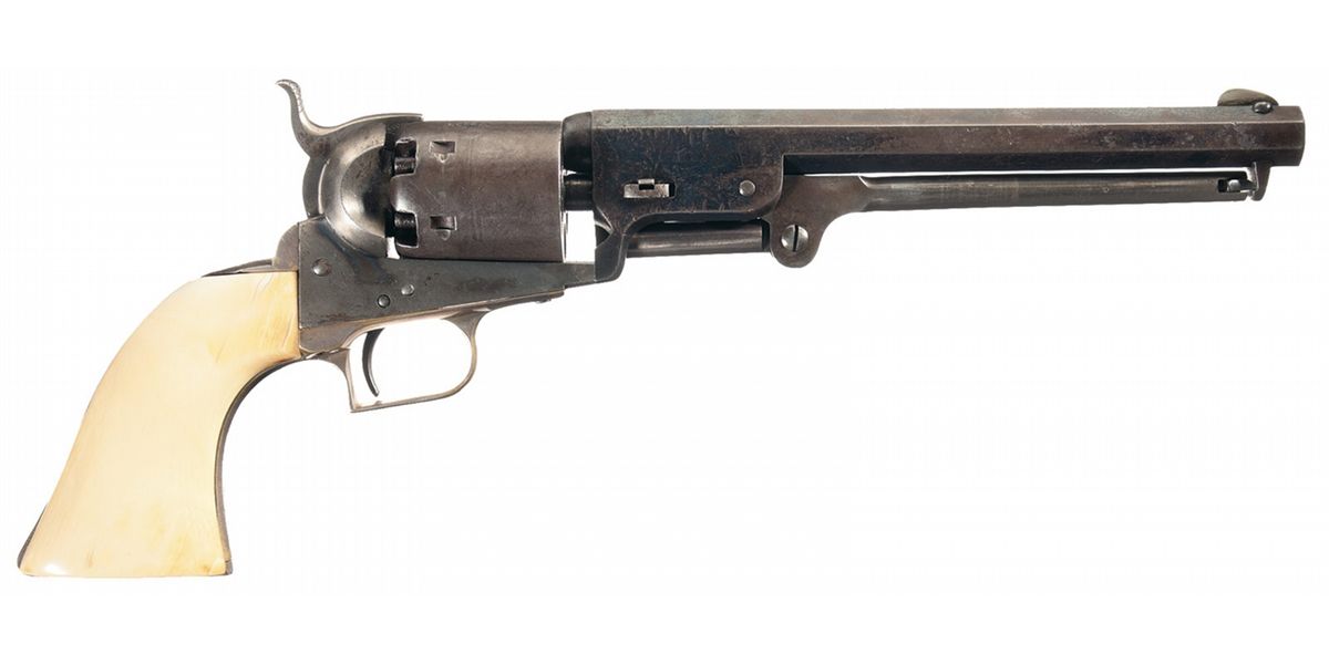 Colt Model 1851 Navy Revolver with Ivory Grip
