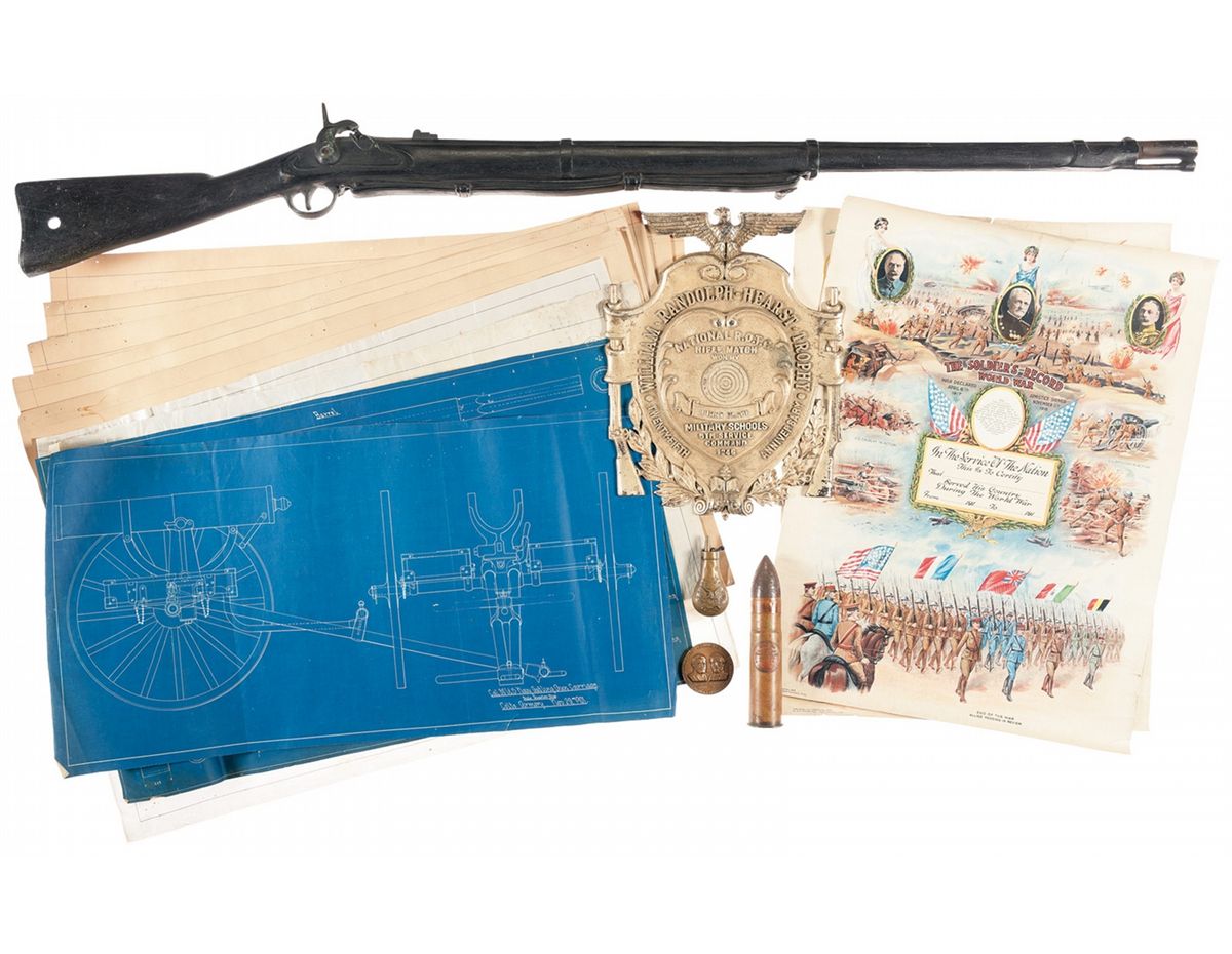 Grouping of Military Themed Collectibles