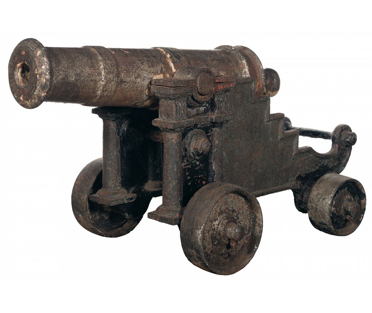 Fine 1800's Style Fortification Salute Cannon with Metal Carriage