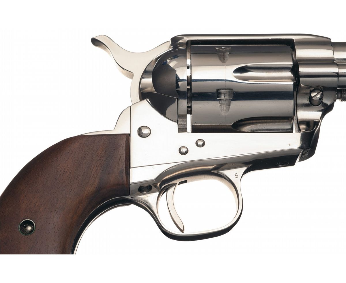 Excellent Colt Second Generation Nickel Plated Single Action Army ...