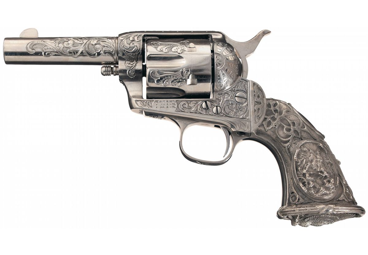 Custom Engraved Colt Blackpowder Single Action Army Revolver with ...