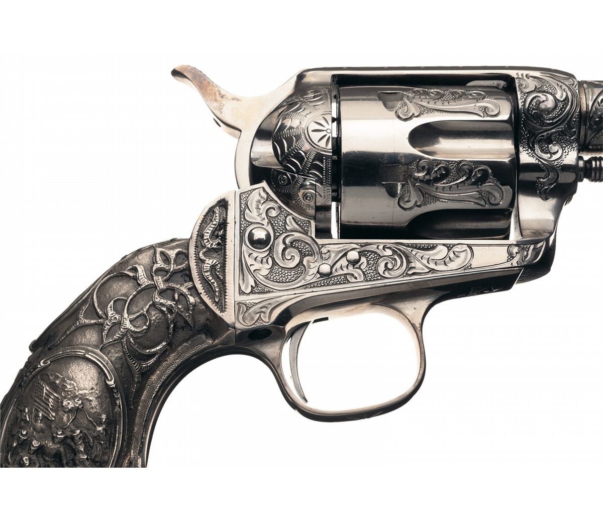 Custom Engraved Colt Blackpowder Single Action Army Revolver with ...