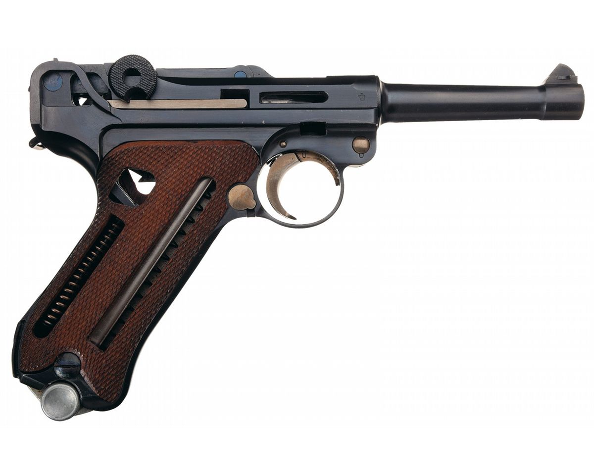 Exceptionally Rare Original "Persian" Contract Mauser Luger Cutaway Pistol