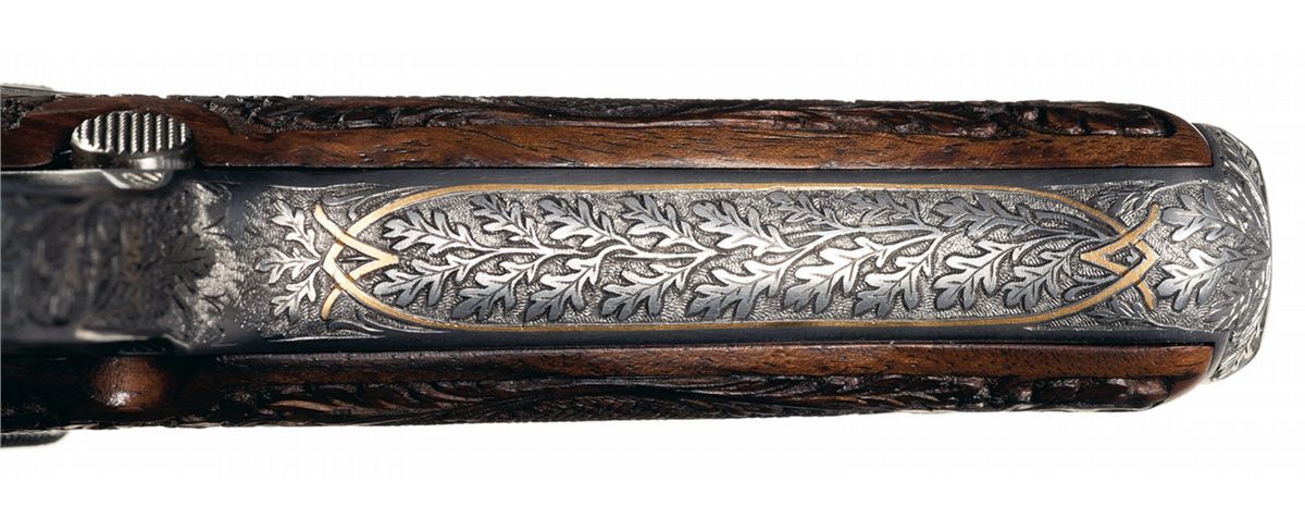 Exhibition Cased Quality Engraved Gold Inlaid Krieghoff Presentation ...