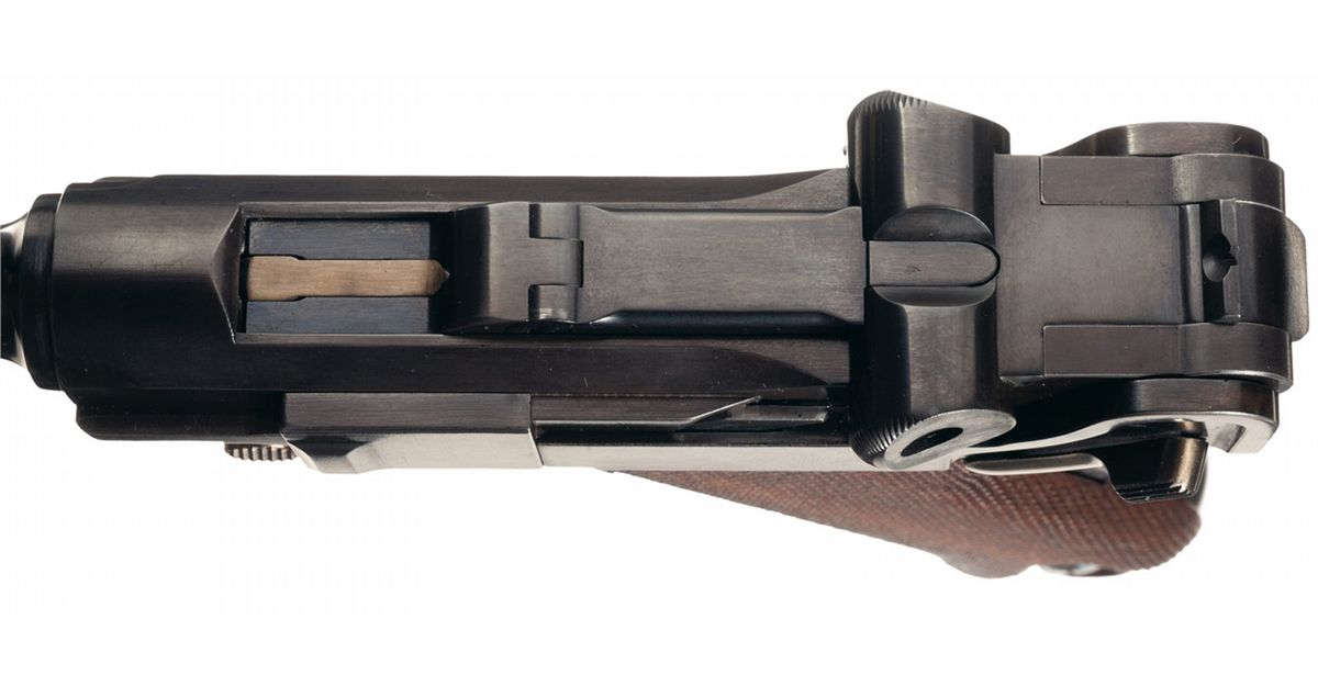 Unique Unmarked Transitional Short Frame Luger Pistol with Reinforced ...