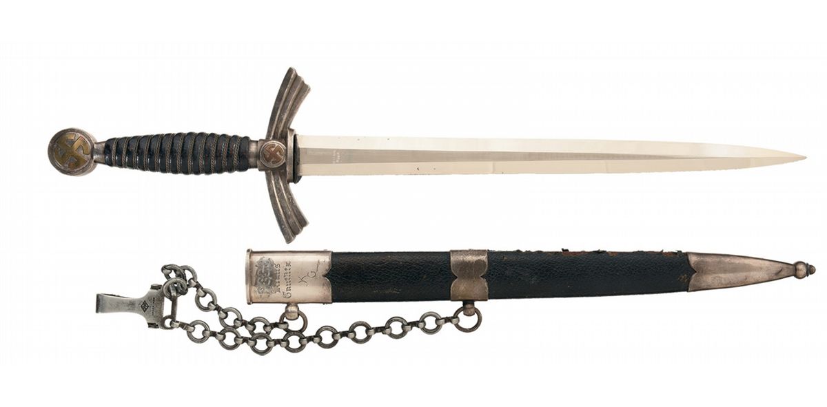 First Pattern Luftwaffe Dagger with Inscribed Scabbard