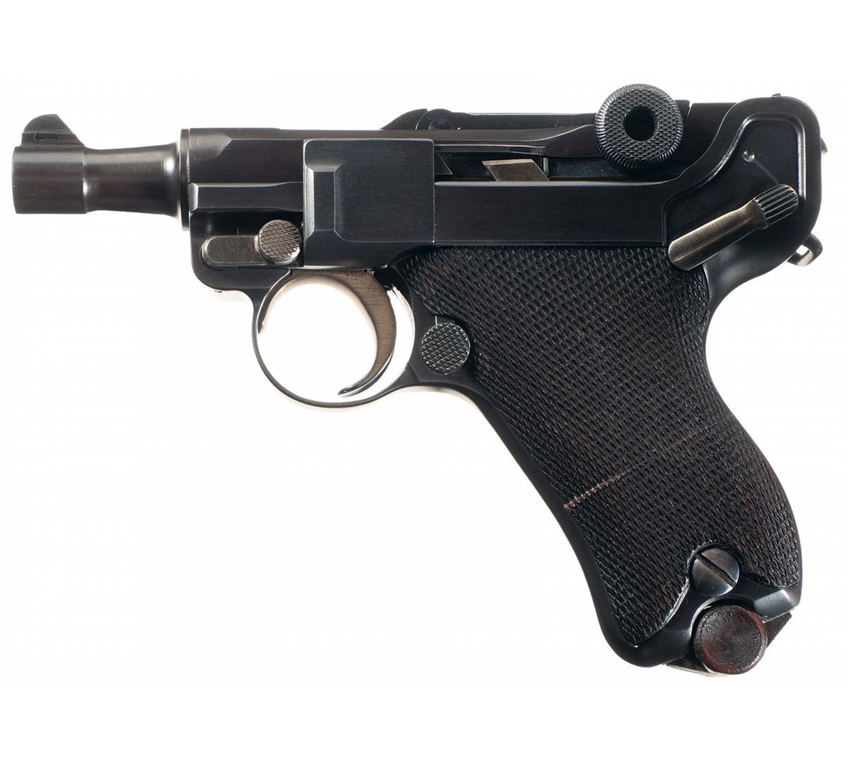 Custom Made DWM "Baby Luger" Copy Pistol with Leather Holster