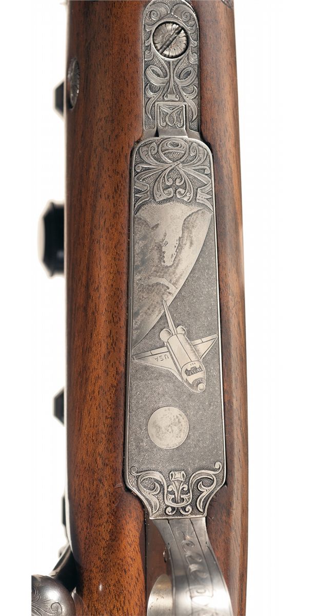 Engraved Dumoulin Amazone Limited Edition U.S. Space Themed Bolt Action ...