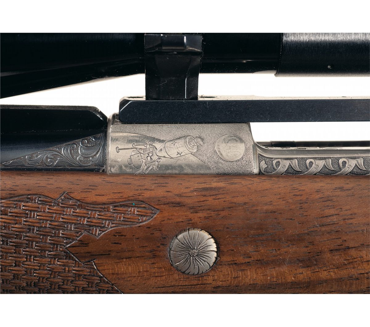 Engraved Dumoulin Amazone Limited Edition U.S. Space Themed Bolt Action ...