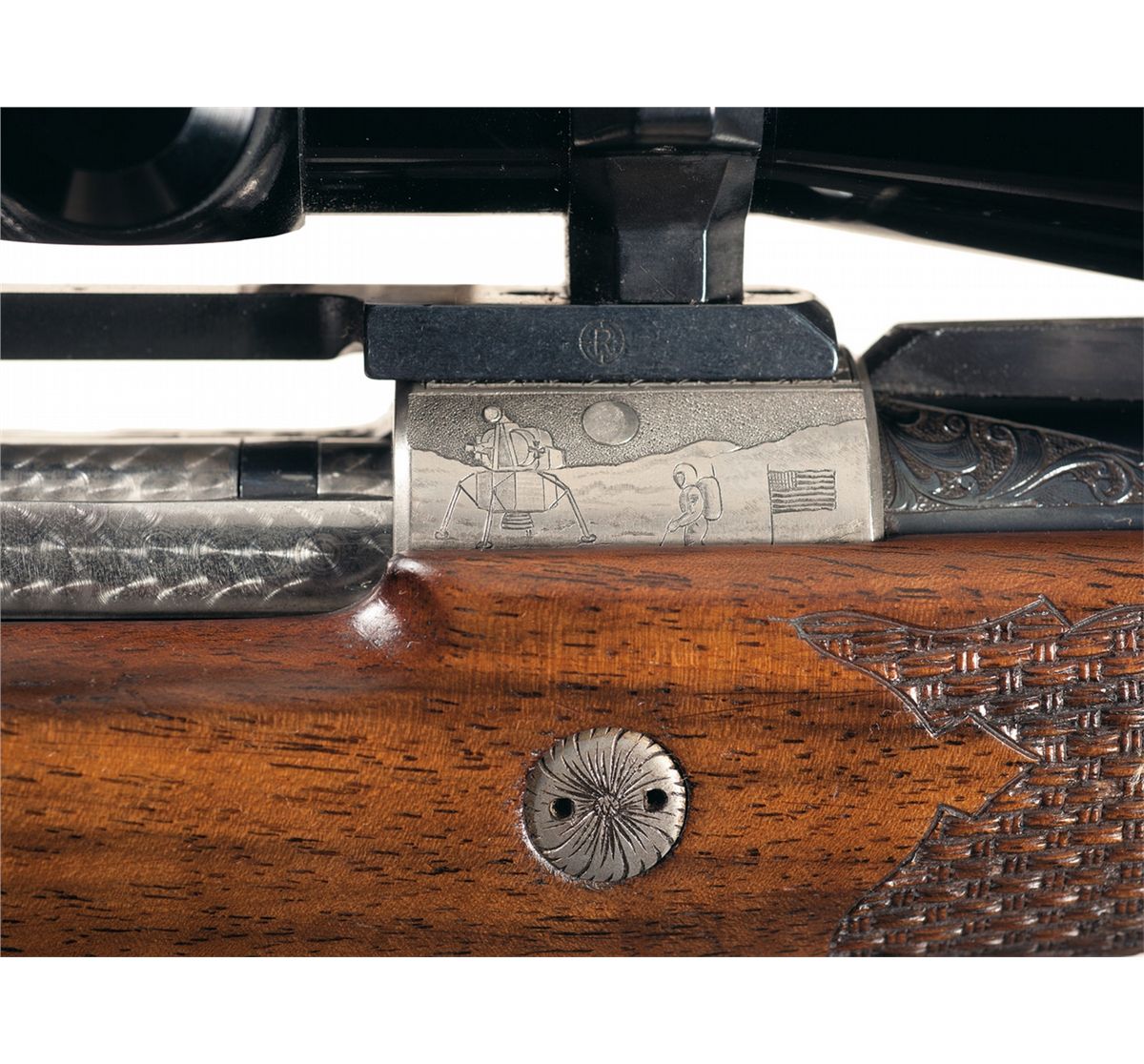Engraved Dumoulin Amazone Limited Edition U.S. Space Themed Bolt Action ...