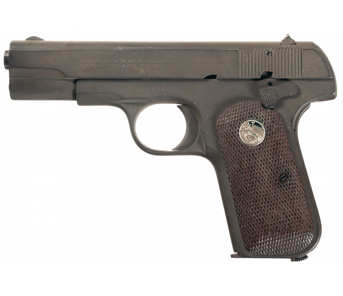 General Officers Colt Model 1903 Pocket Hammerless Semi-Automatic ...