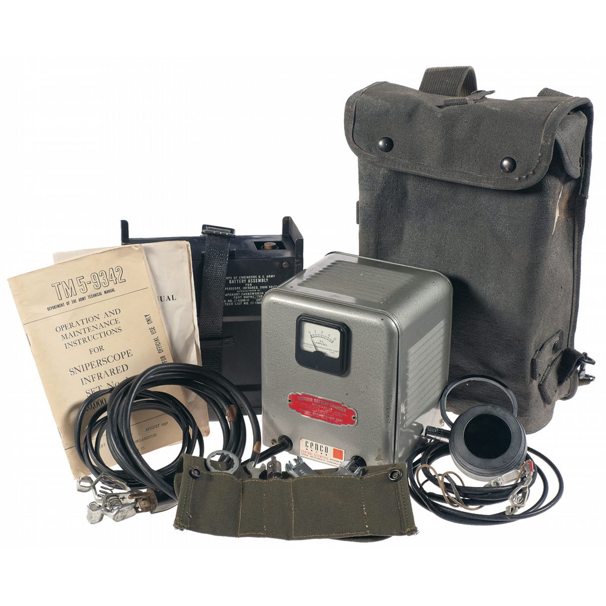 Desirable Late WWII Inland M1 Carbine with Complete M3 Infrared Sniper ...