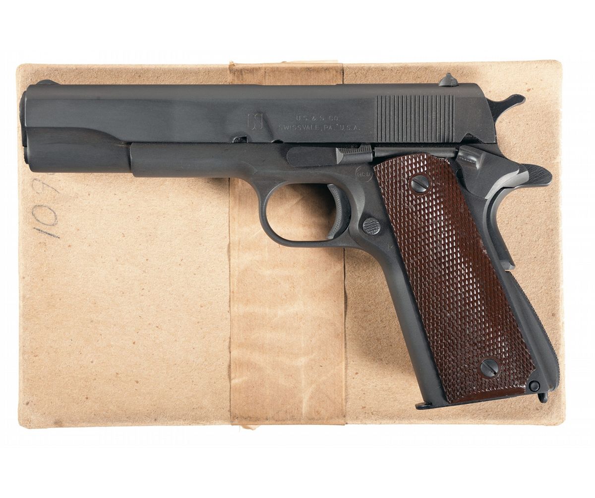 U.S. Union Switch & Signal Model 1911A1 Semi-Automatic Pistol with Box