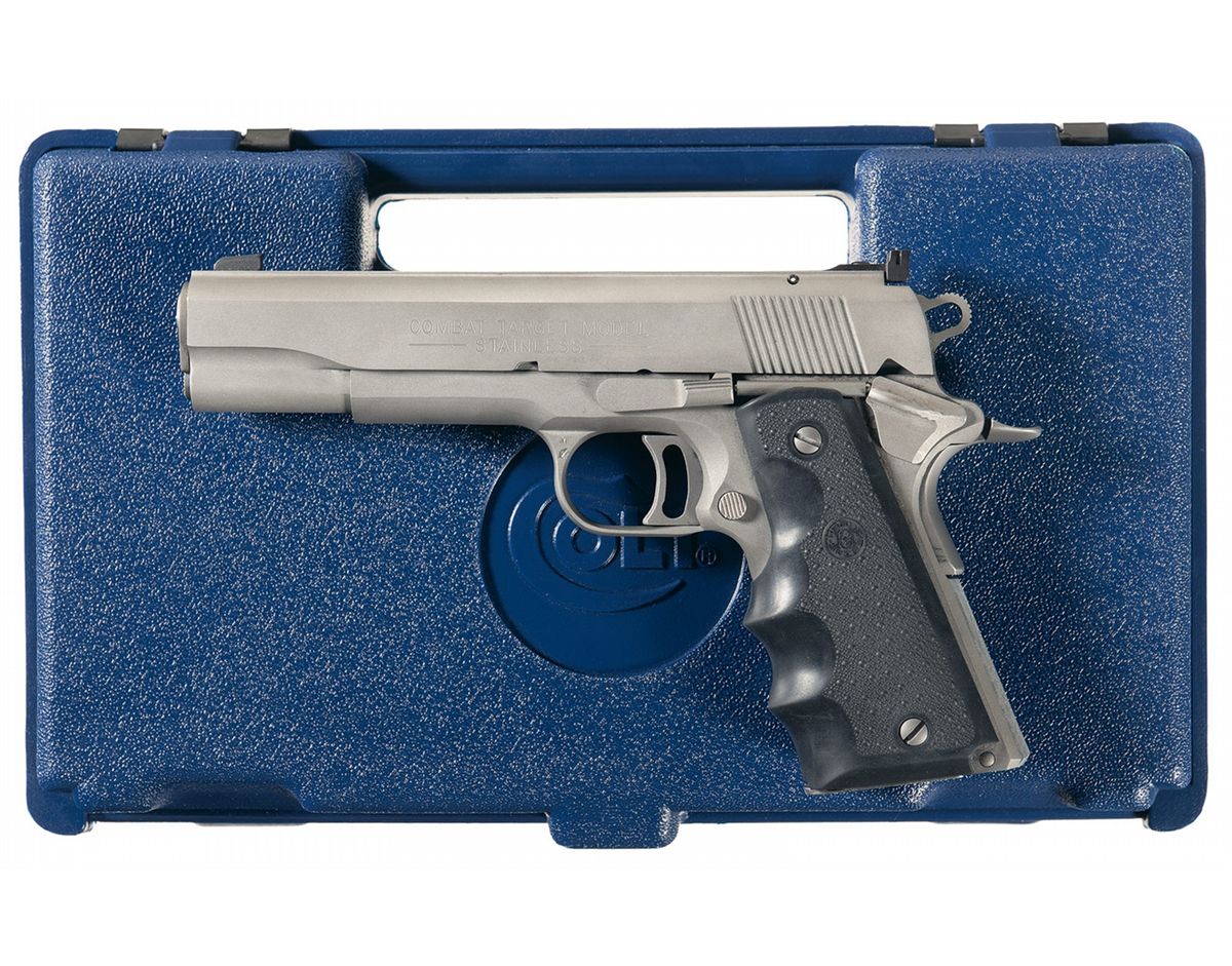 Colt Combat Target Model Semi-Automatic Pistol with Case