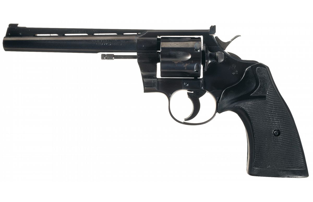 Colt Official Police Double Action Revolver with King Super Target Rail ...