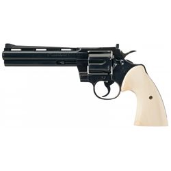 Colt Python Double Action Revolver with Ivory Grips