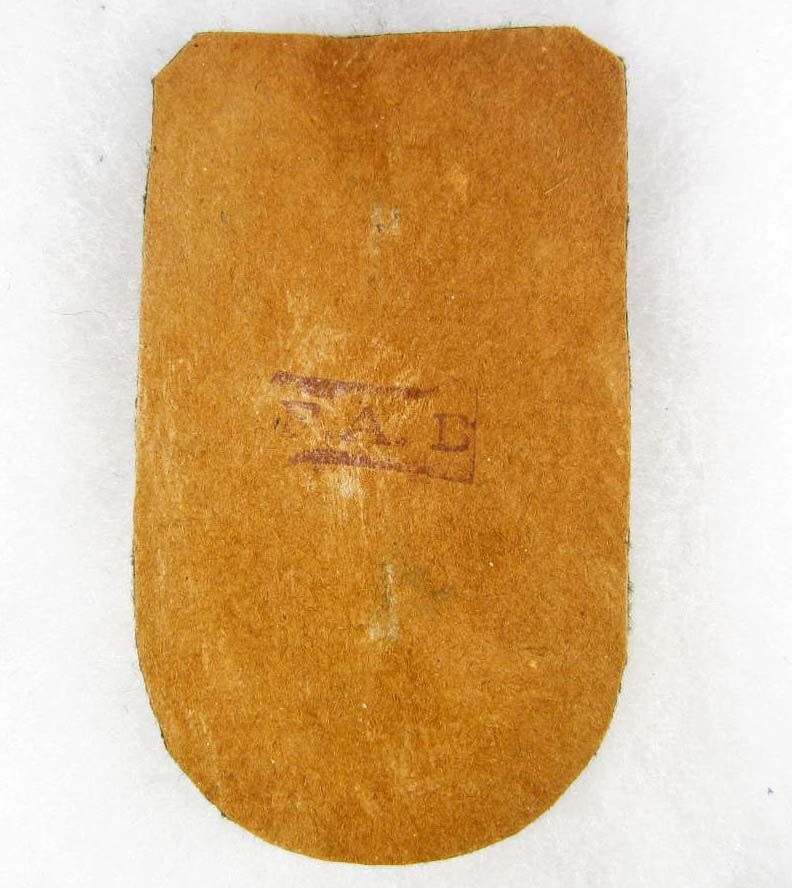 GERMAN NAZI LORIENT SHIELD W/ GREEN WOOL BACKING