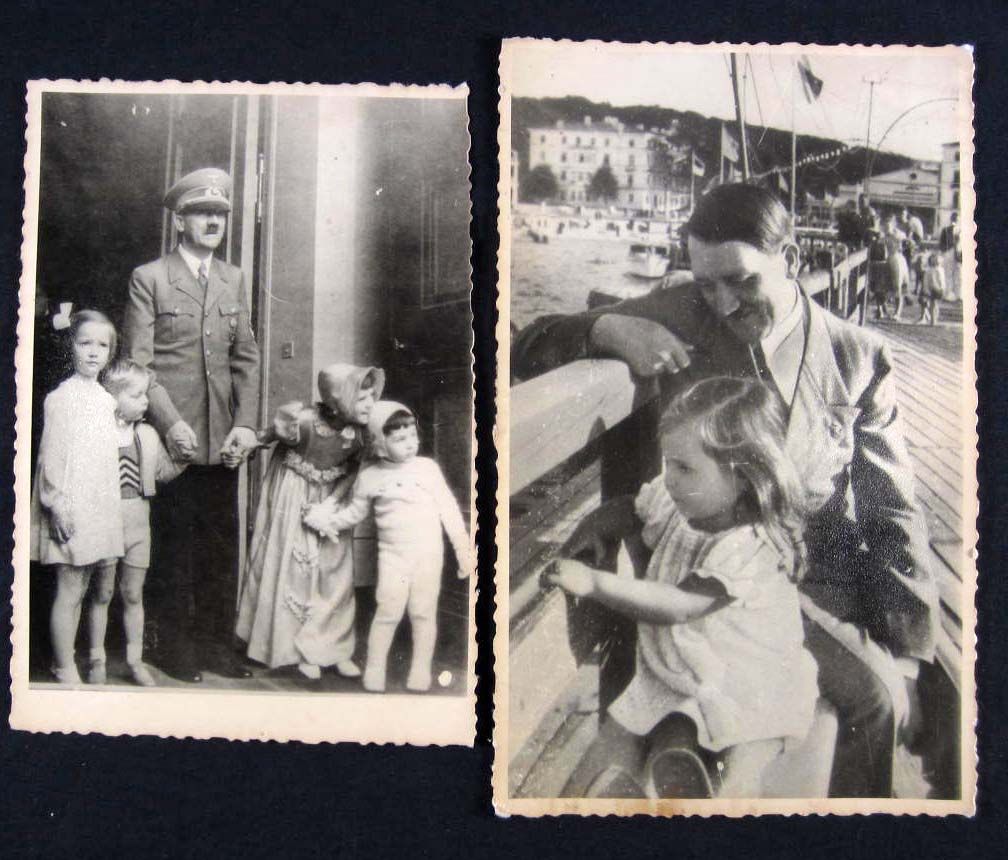 LOT OF 2 GERMAN NAZI ADOLF HITLER ARCHIVE PHOTOS