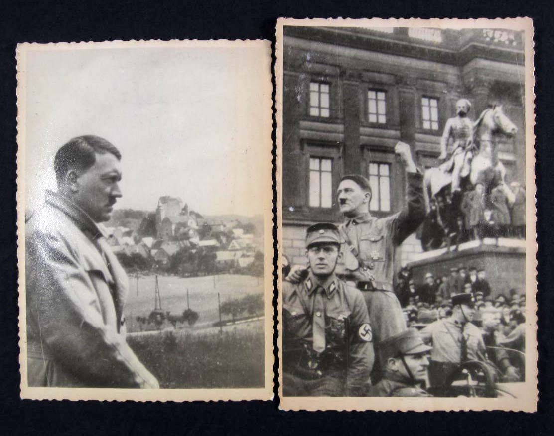 LOT OF 2 GERMAN NAZI ADOLF HITLER ARCHIVE PHOTOS