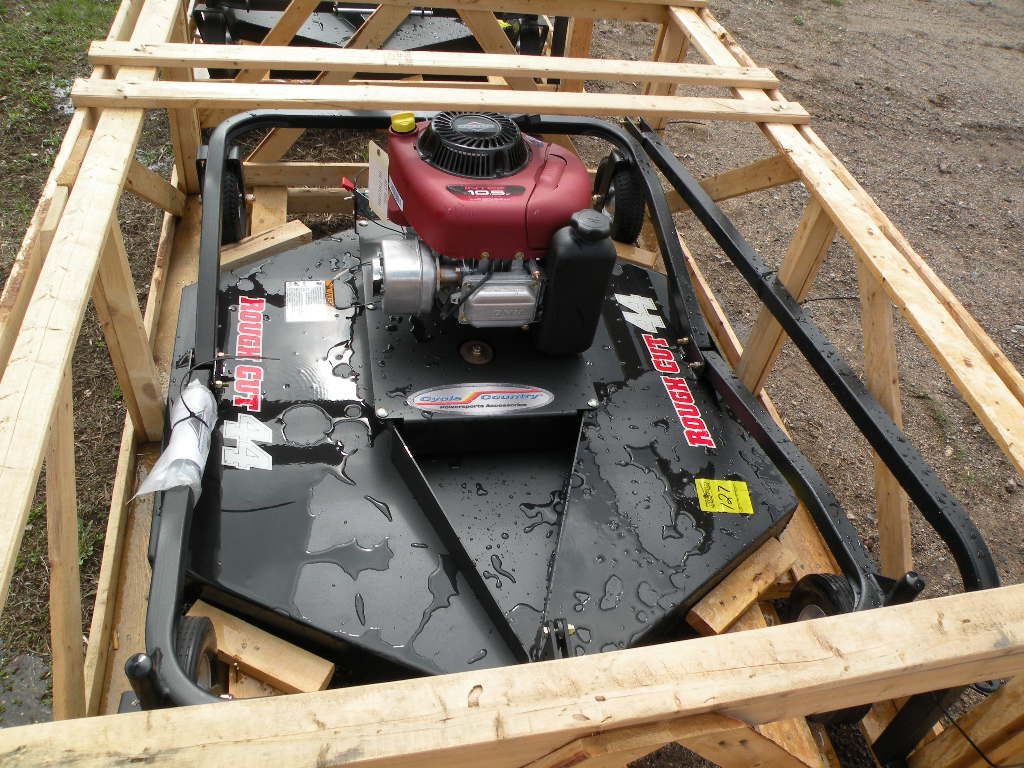 Cycle Country 4 wheel rough cut 44" pull type mower 10 1/2 HP Briggs new