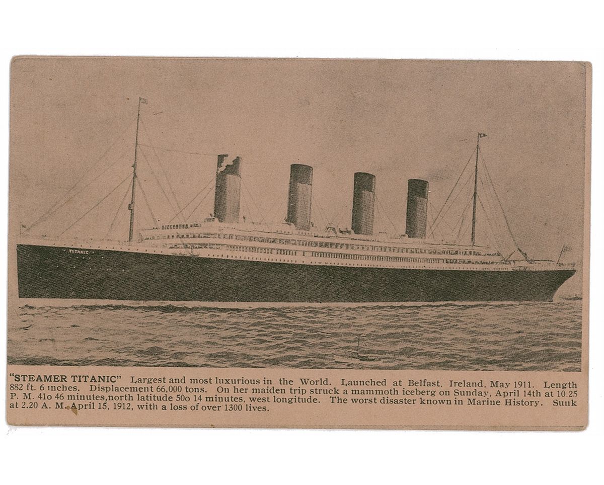 Tichnor Brothers First Printing Titanic