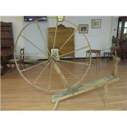 Large spinning wheel.