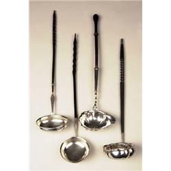 george II silver toddy ladle David Hennel...