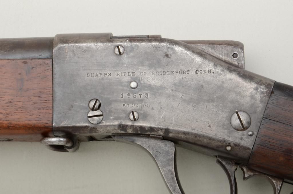 Sharps Borchardt Military rifle, .45-70 cal., 32” barrel, blue finish ...