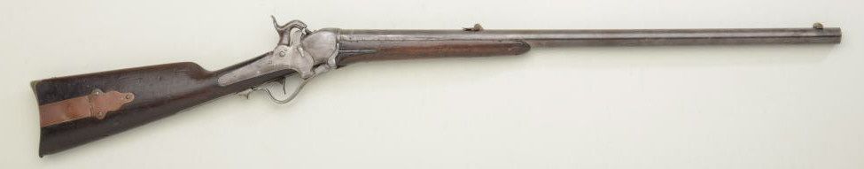 Sharps Model 1851 sporting rifle, .44 cal. percussion, 28" round barrel ...